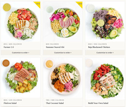 Sample Food Menu List