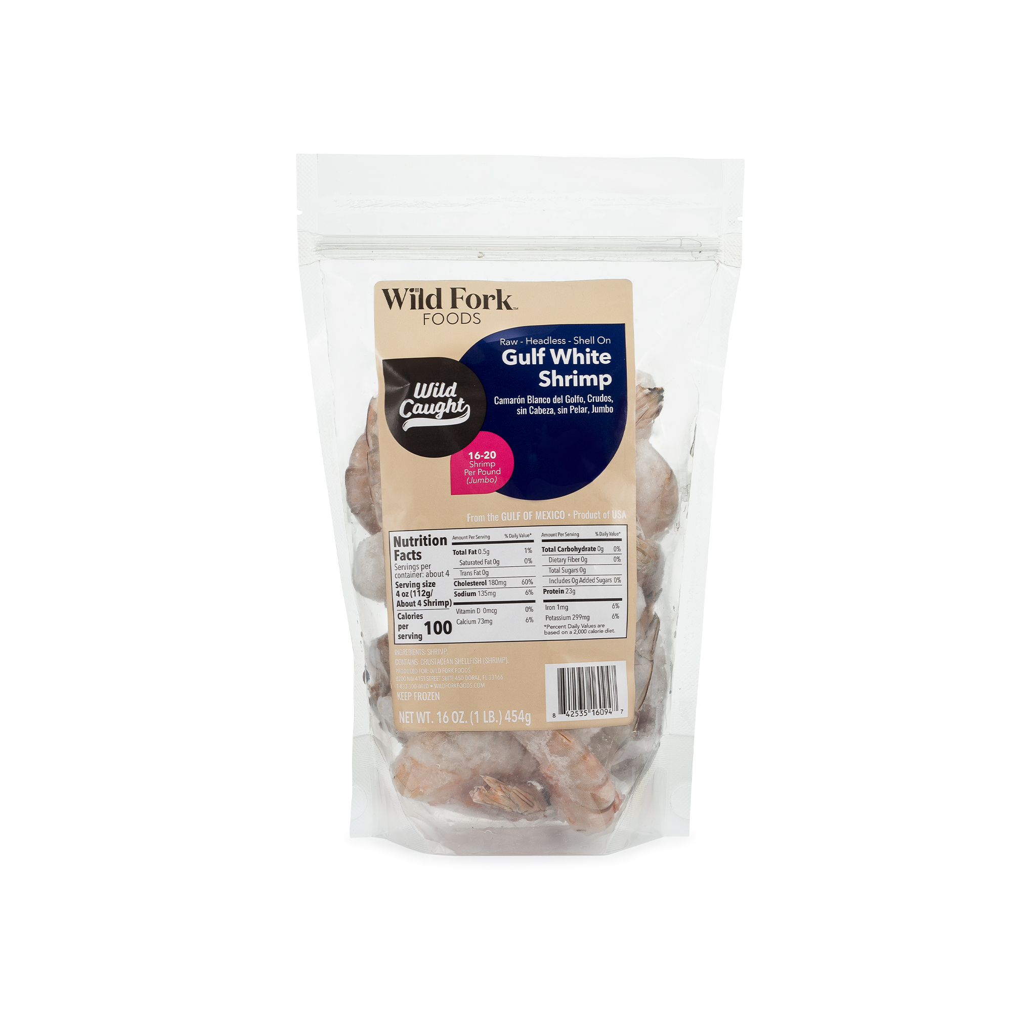Gulf White Jumbo Shrimp Shell On