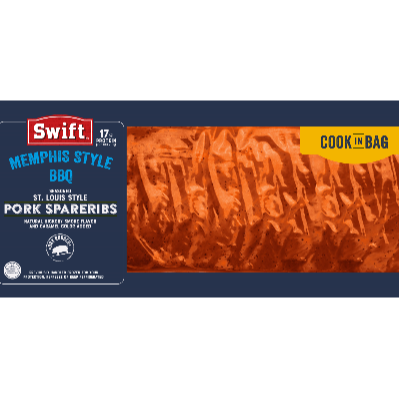 St. Louis Ribs Memphis Style (Cook In Bag)