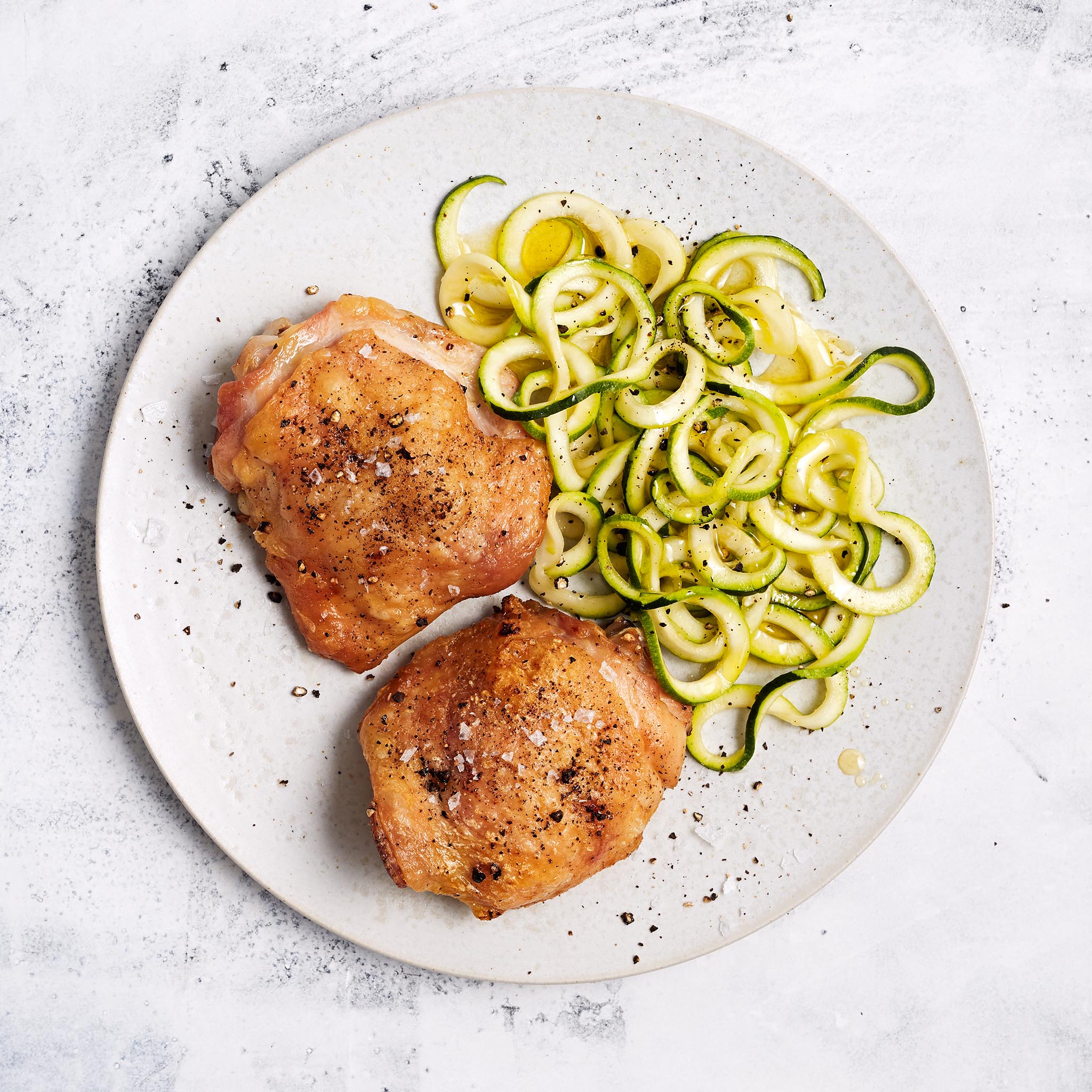 Chicken BISO Thighs ABF 2.5 Lbs IQF