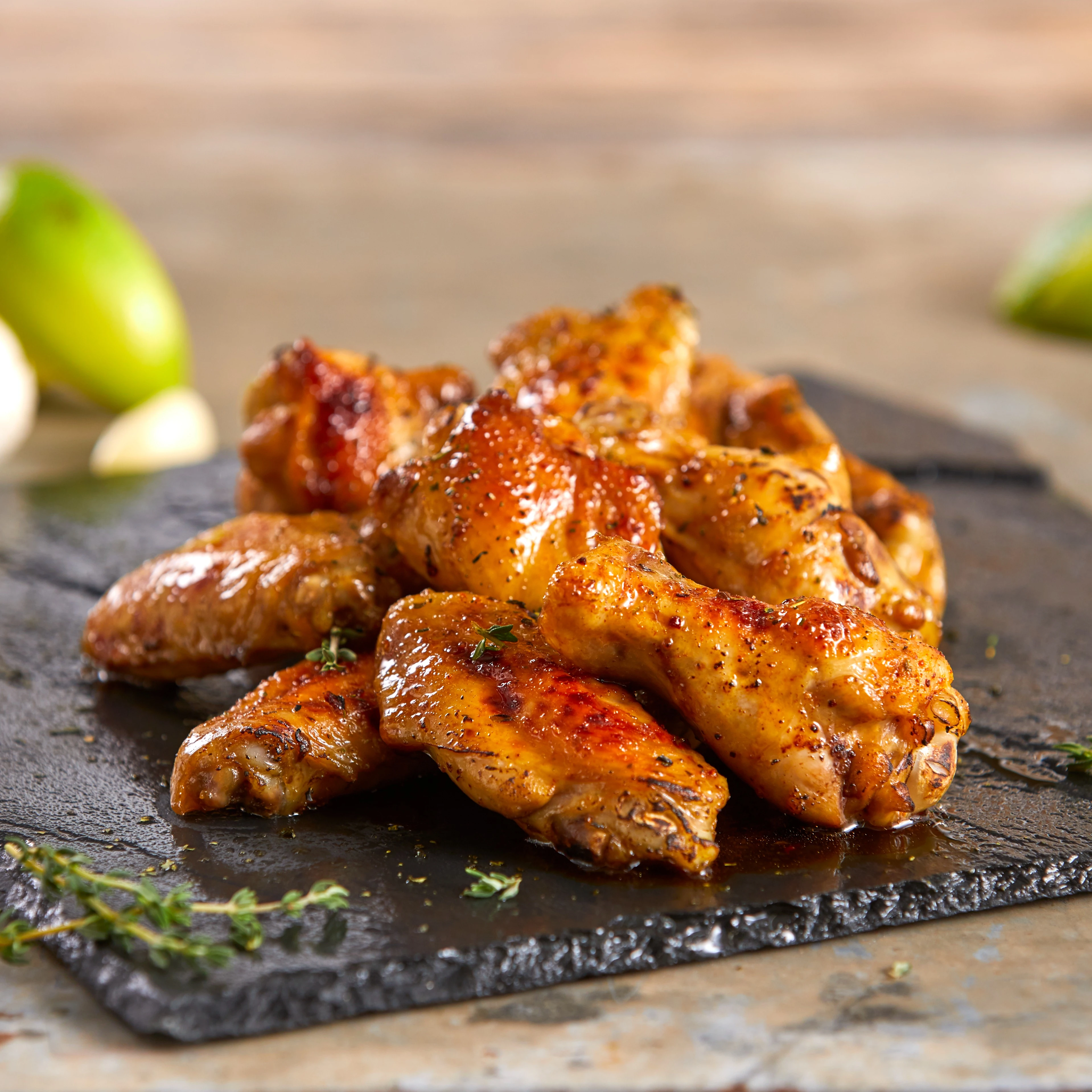 Green Tea And Garlic Brined Chicken Wings