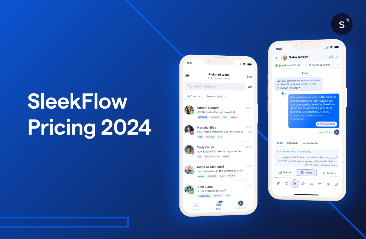 Harga baru SleekFlow 2024: manfaat yang lebih baik & fitur yang lebih canggih