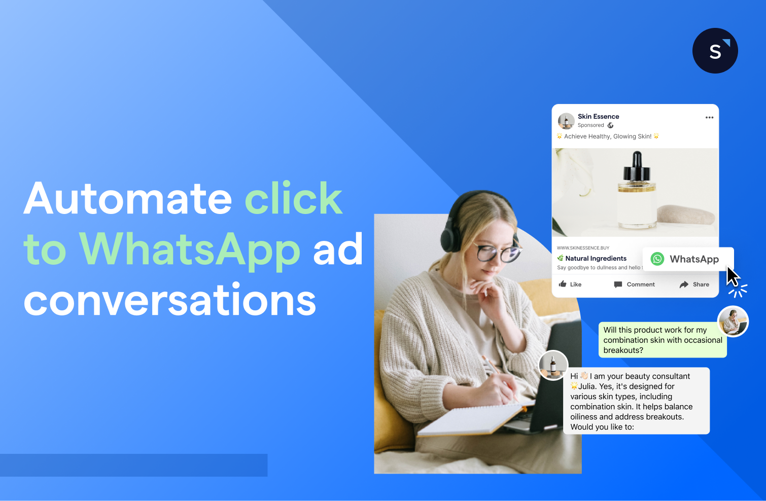 Automate click to WhatsApp ads conversations