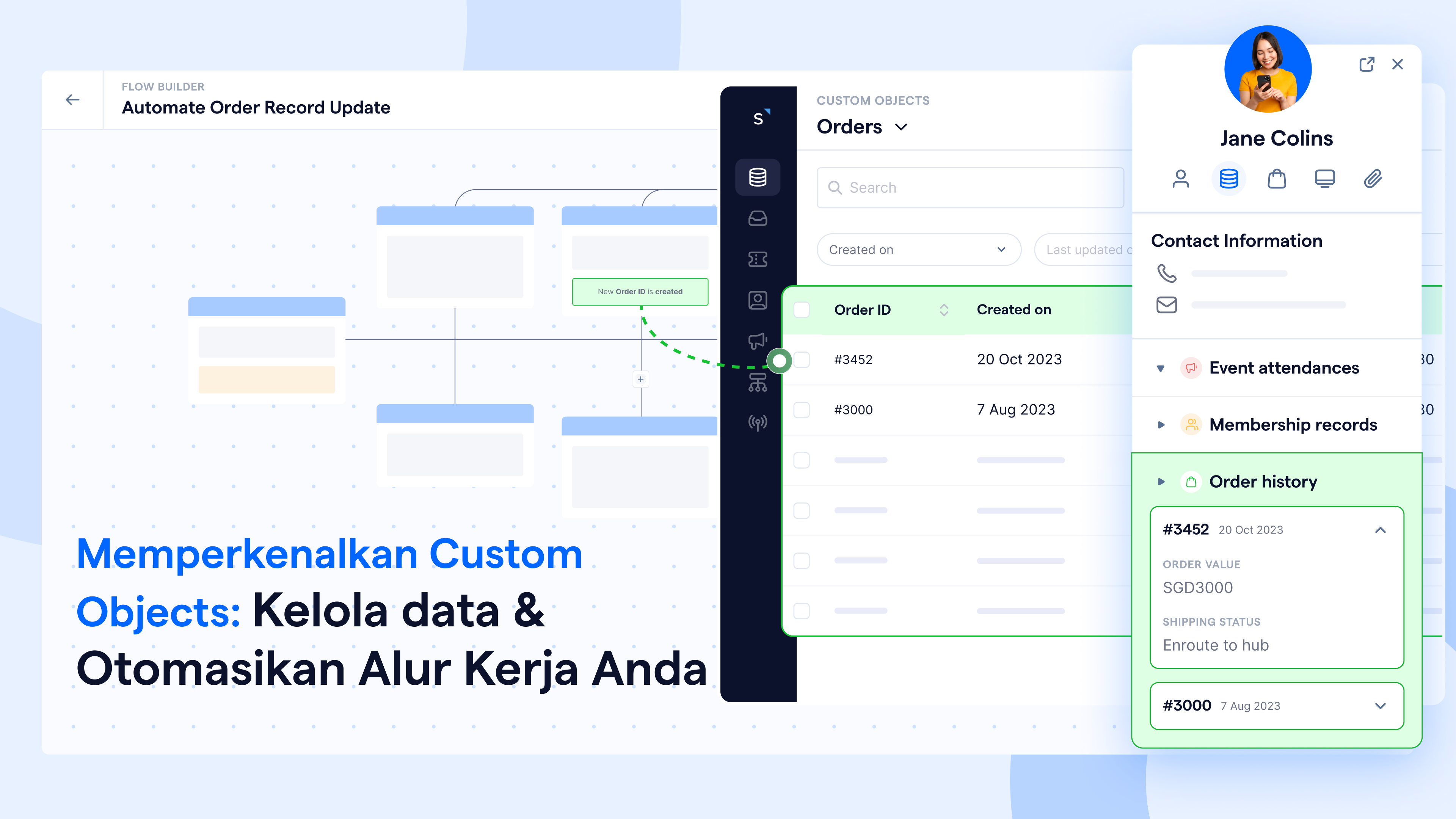 Custom Object untuk kelola alur kerja, korelasi antar data yang lebih ...