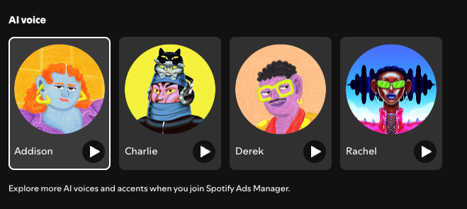Gen AI Audio Ad Creator | Spotify Ads