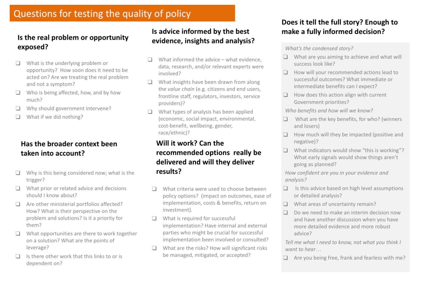 Fixing the “demand side”: How the public service can support ministers ...