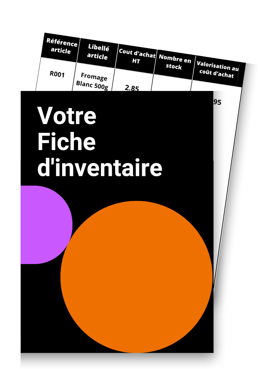 Fiche inventaire de stock (Excel GRATUIT)