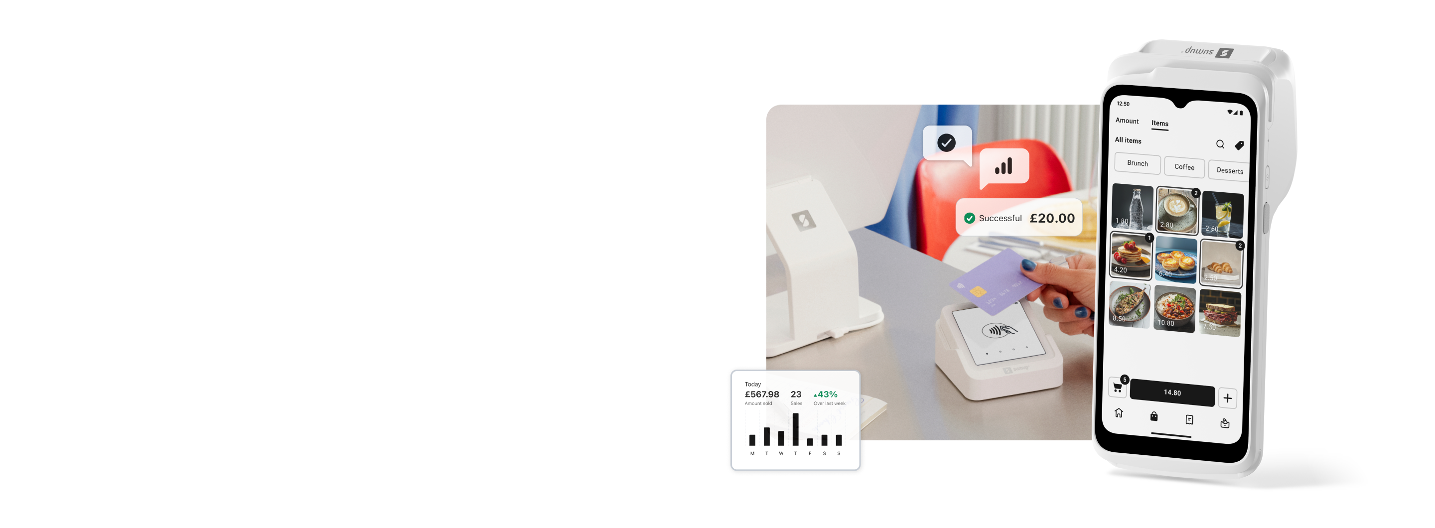 Take payments with SumUp's range of products