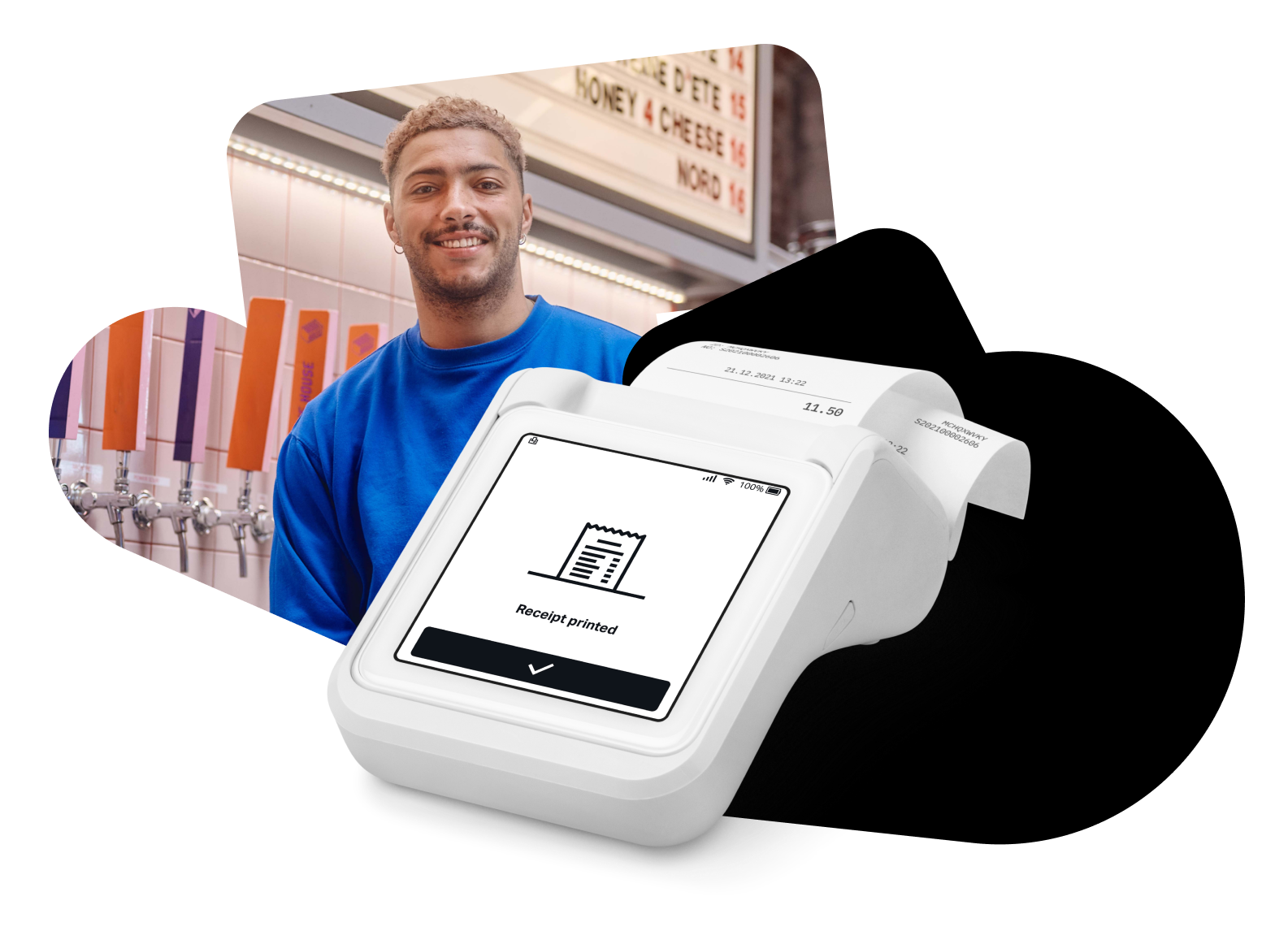 Solo card reader printer