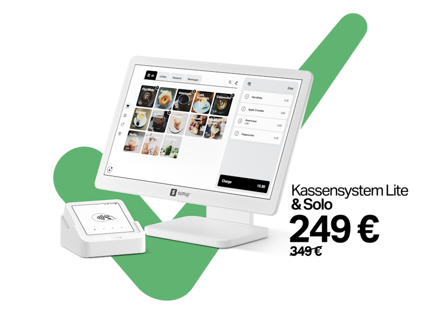 SumUp Kassensystem Lite: das neue, sofort einsatzbereite Kassensystem