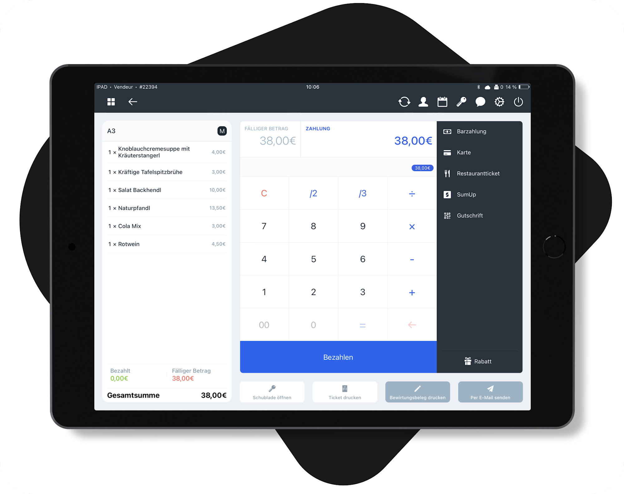 SumUp Kassensystem Pro: die All-in-one-Kassenlösung