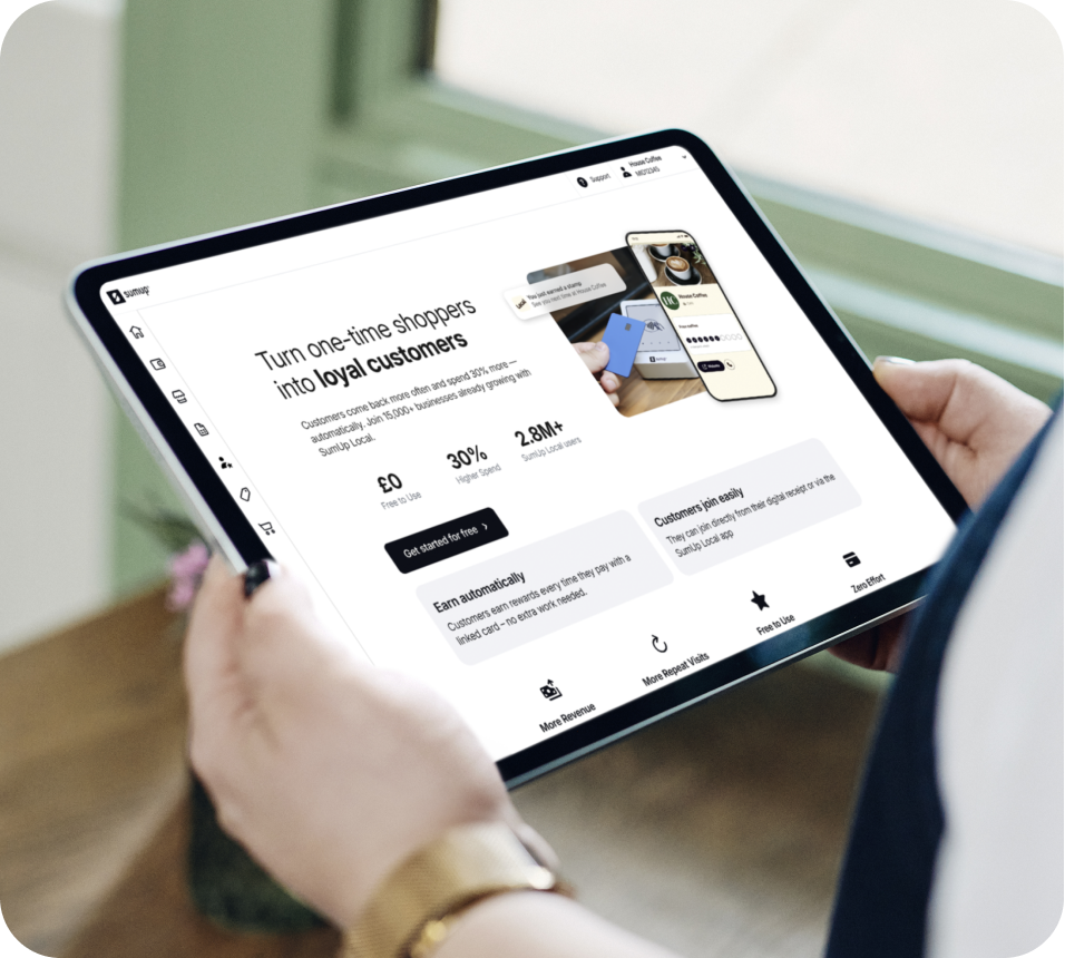 SumUp Local: digital loyalty programmes and loyalty cards