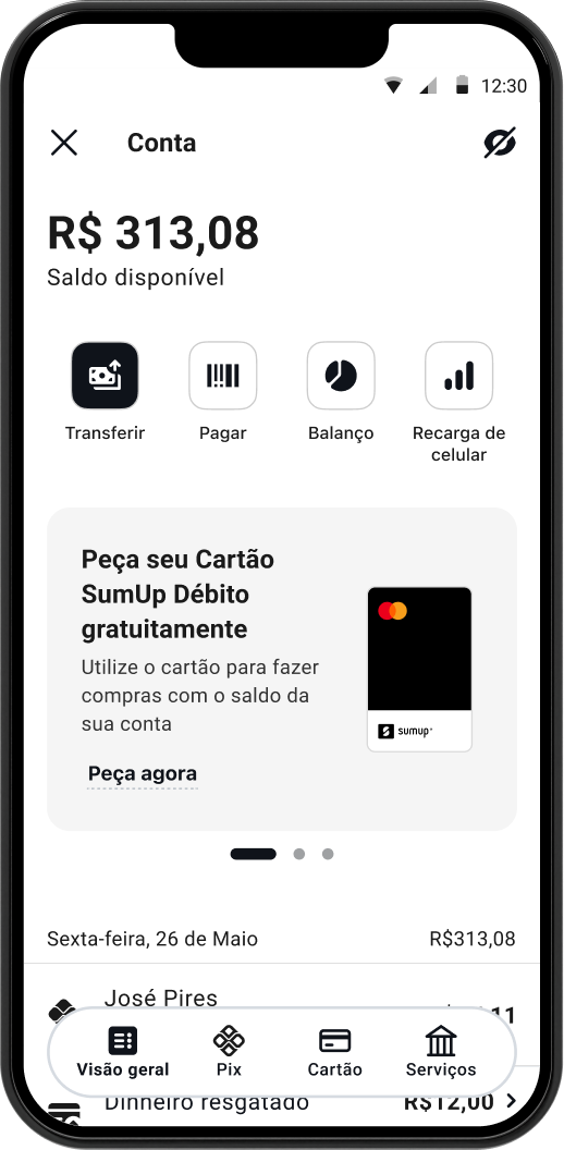 SumUp Bank | O banco que tá com você