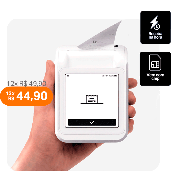 Máquina de cartão com design exclusivo e tecnologia europeia | SumUp Solo