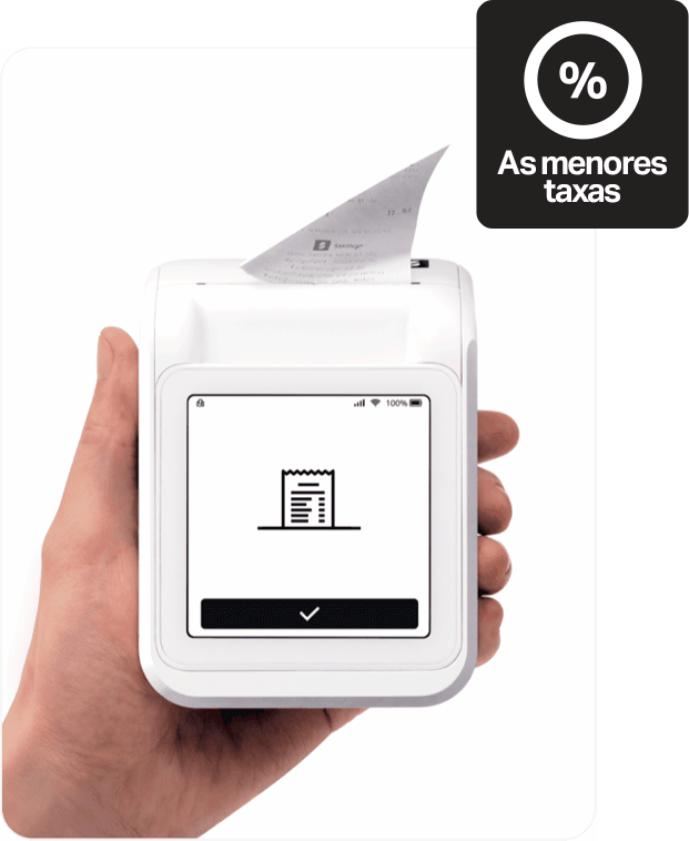 Máquina de cartão com design exclusivo e tecnologia europeia | SumUp Solo