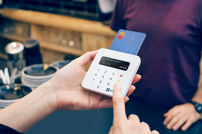 Taking payments faster with a card machine