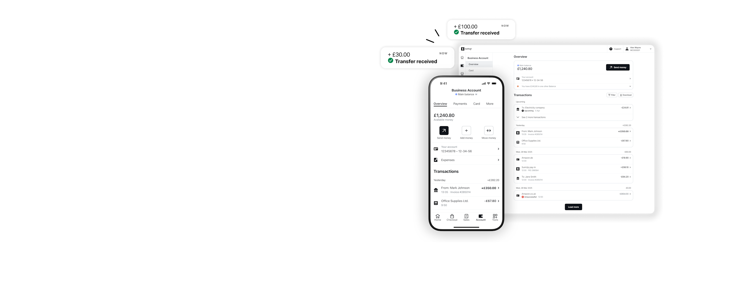 Business Account Plus | Open a business account with SumUp