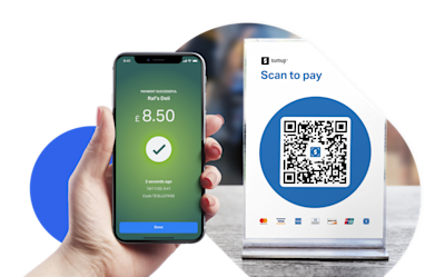 Simple contactless payments with QR codes