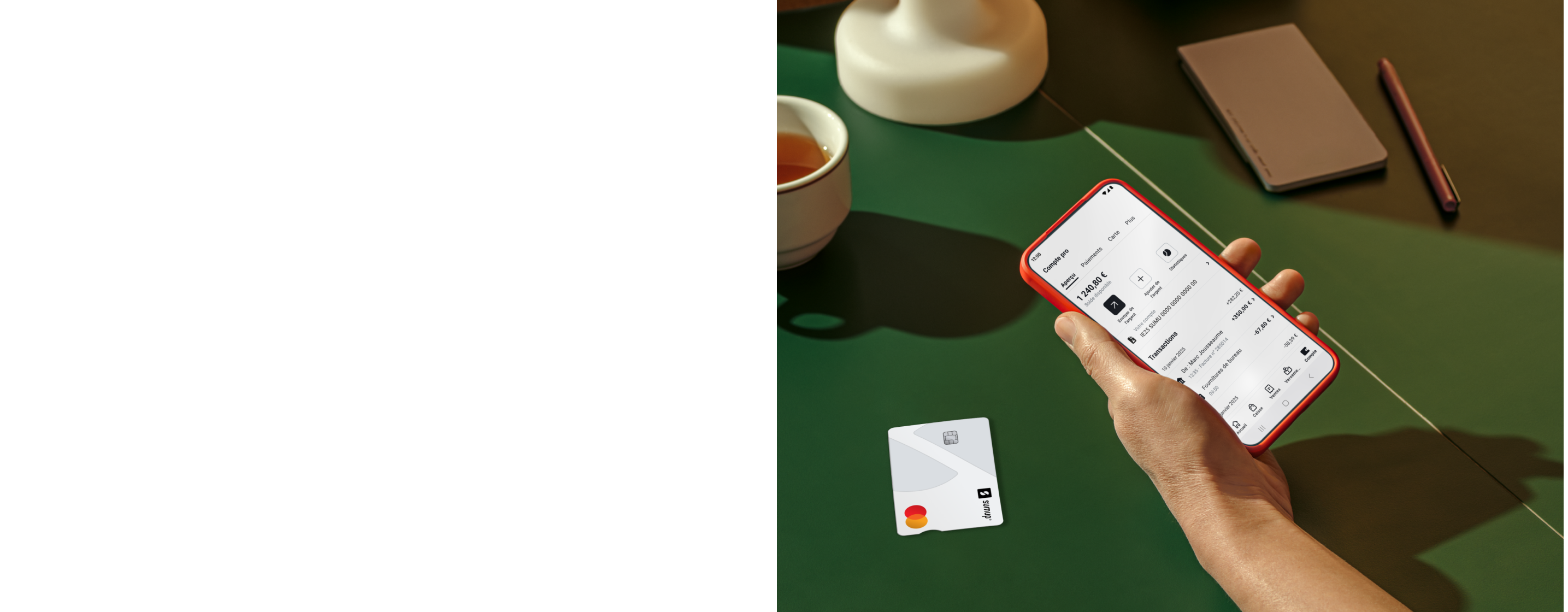 Compte pro Plus | Ouvrez un compte pro avec SumUp