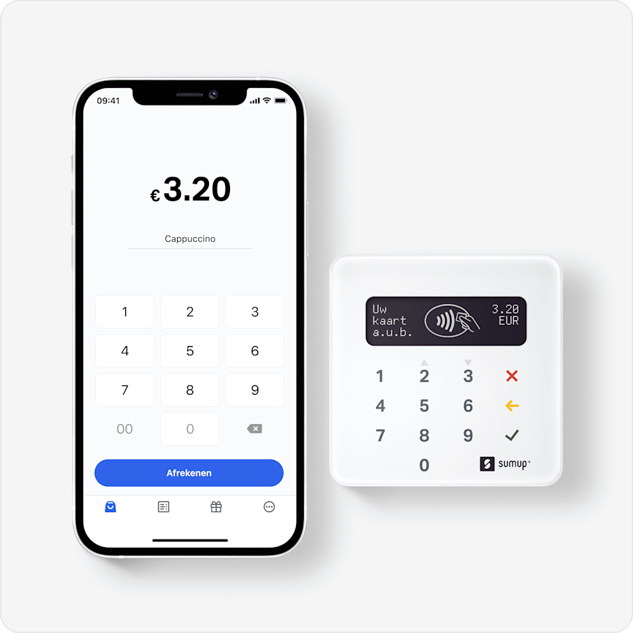 Start met mobiel pinnen met de mobiele pinautomaat van SumUp