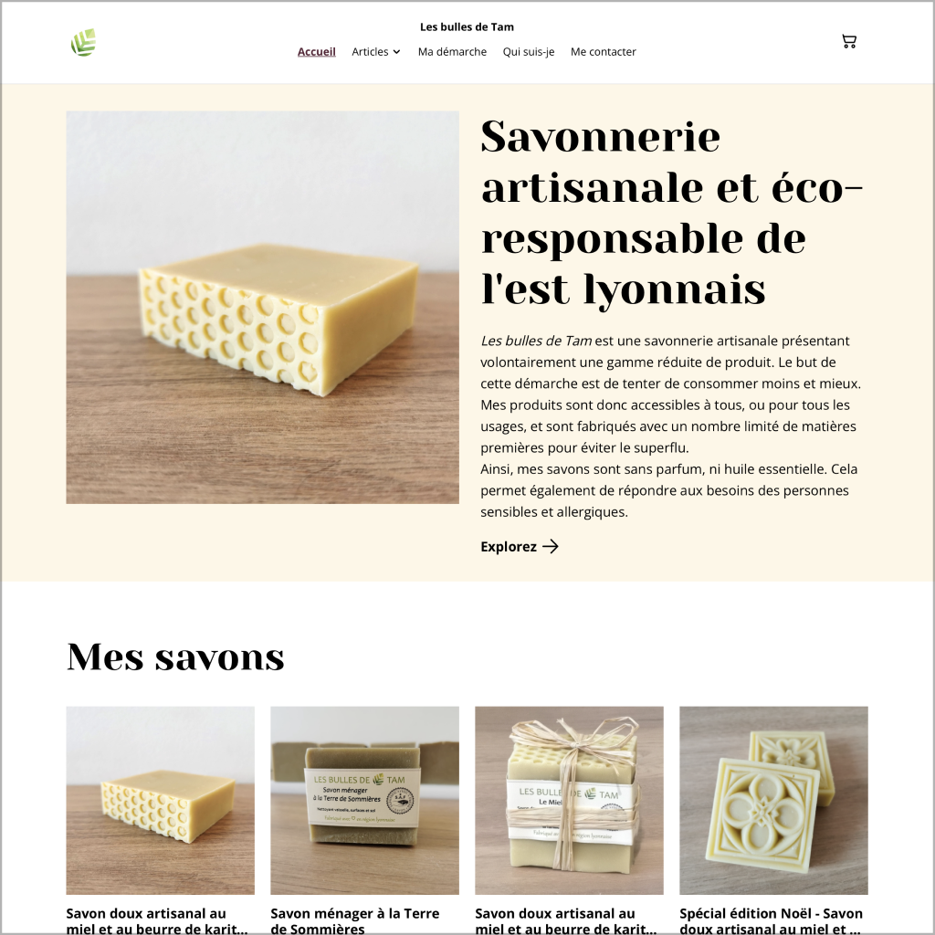 Exemples d'E-shops SumUp