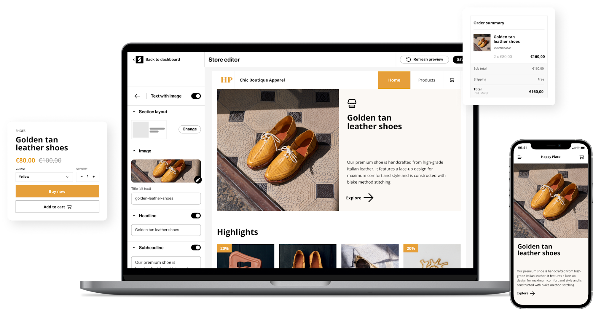 SumUp E-shop – Créez un site de e-commerce gratuit