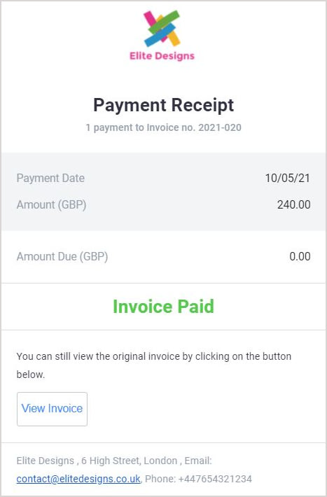 What is a payment receipt? | SumUp Invoices