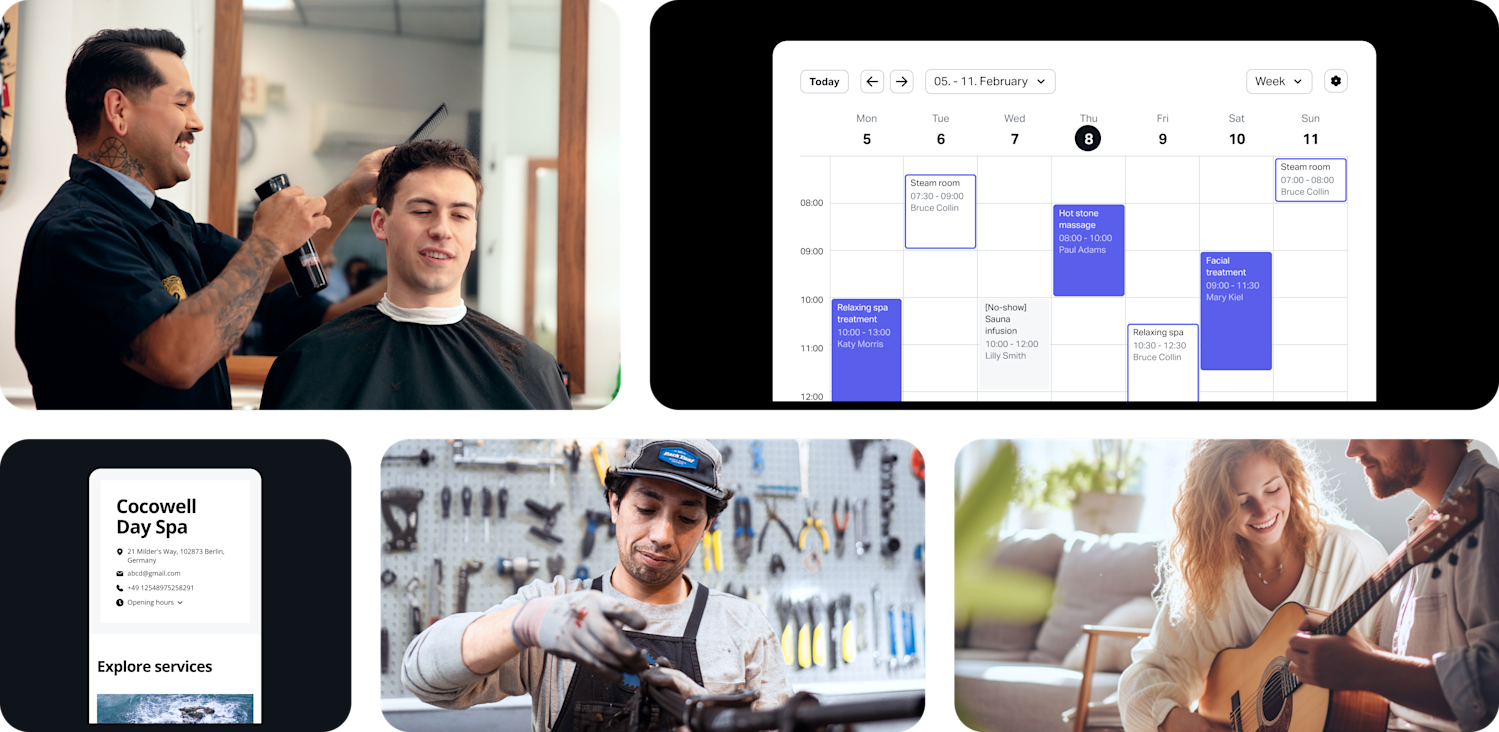 Online booking system by SumUp: free scheduling software