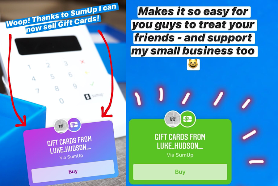 Cómo promocionar tarjetas regalo de SumUp en las redes sociales