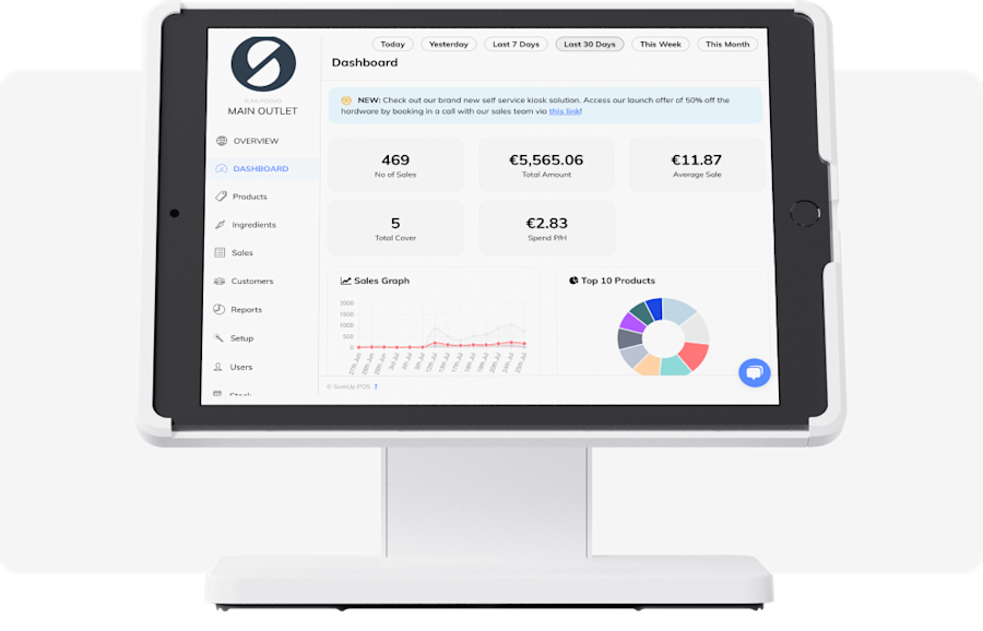 SumUp POS Pro: the enterprise point of sale software