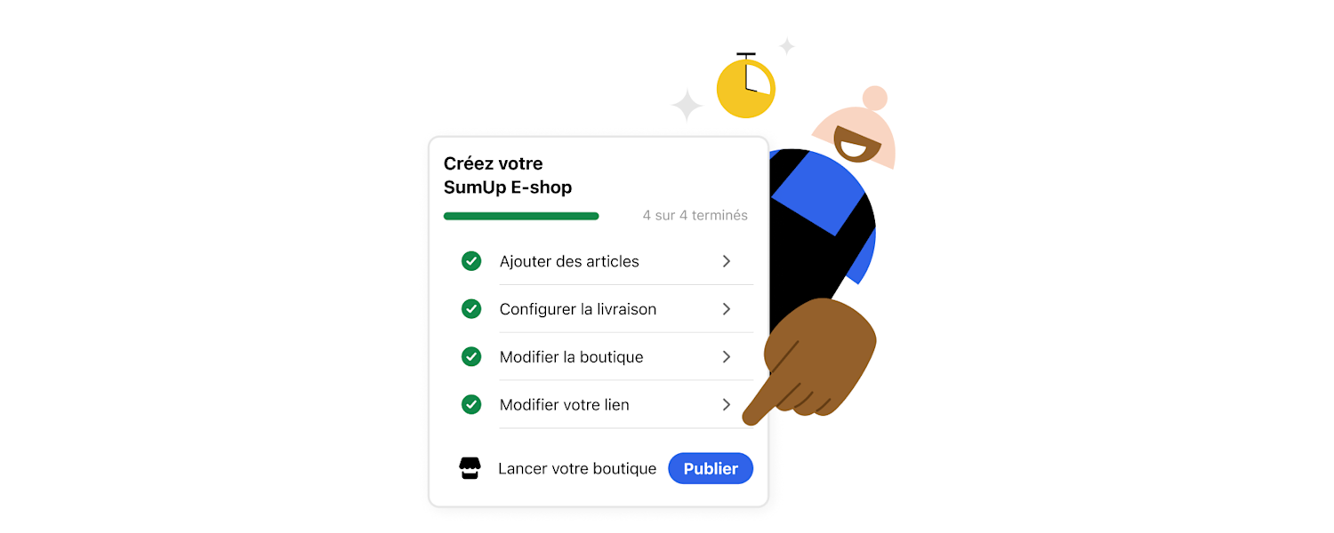 Vendez en ligne gratuitement avec SumUp E-shop