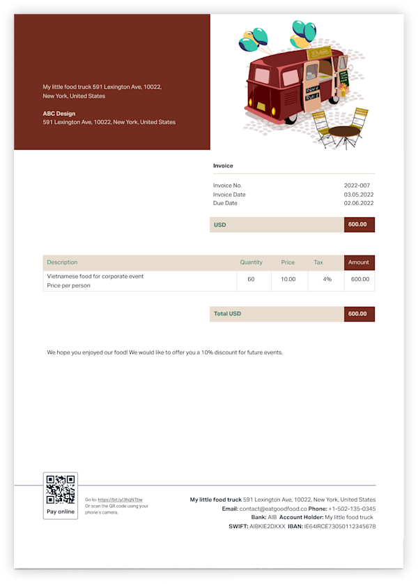 Create and send professional invoices for free | SumUp Invoices