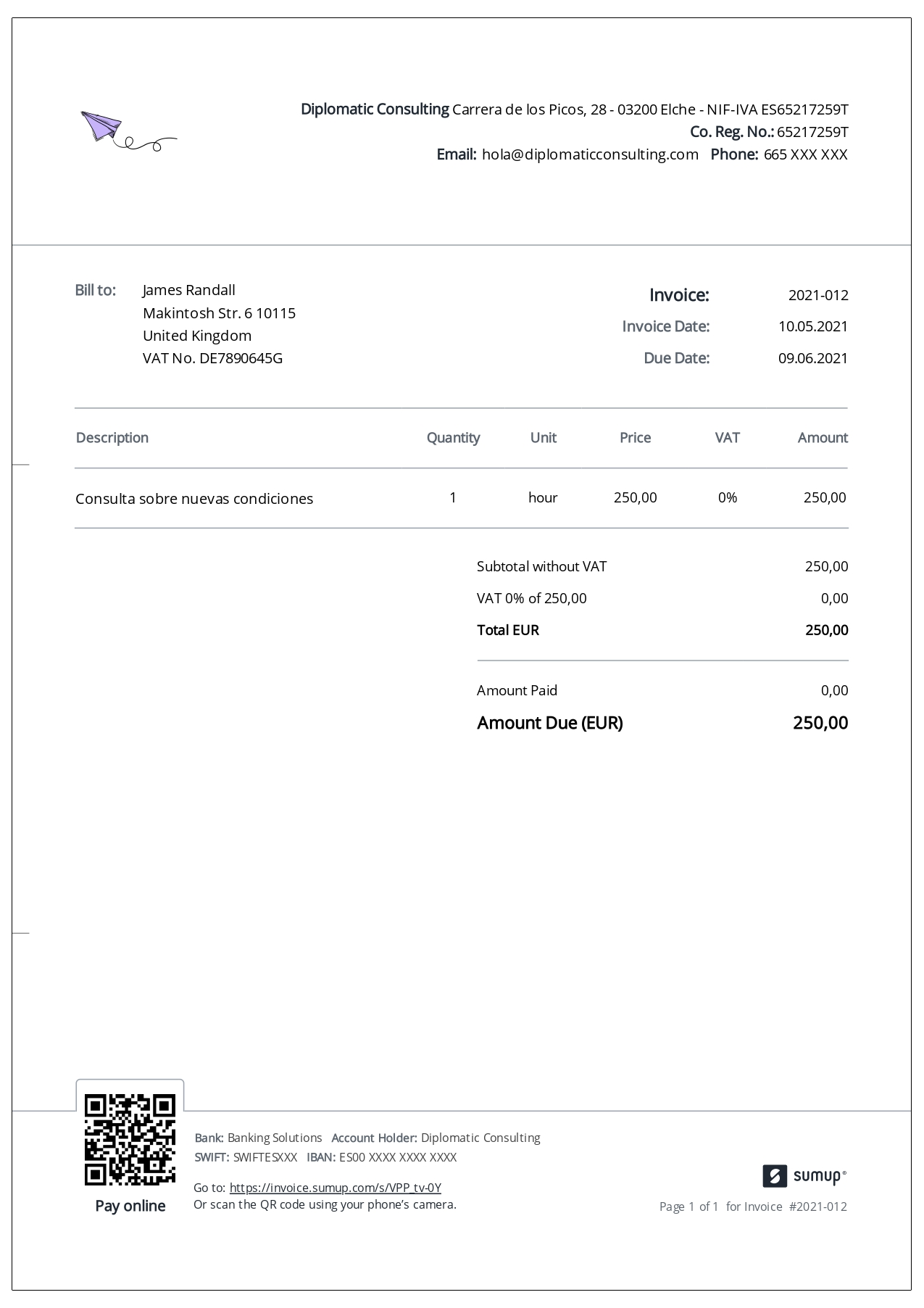 Facturar en otros idiomas