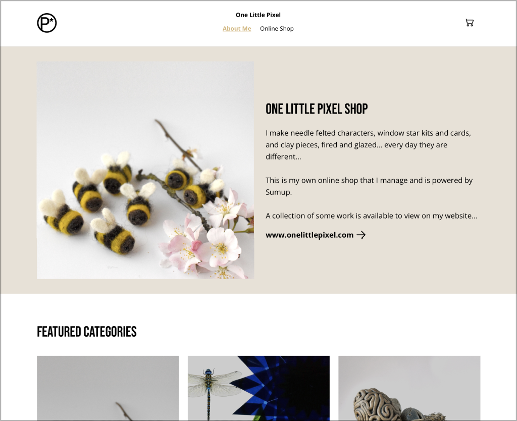 SumUp Online Store examples