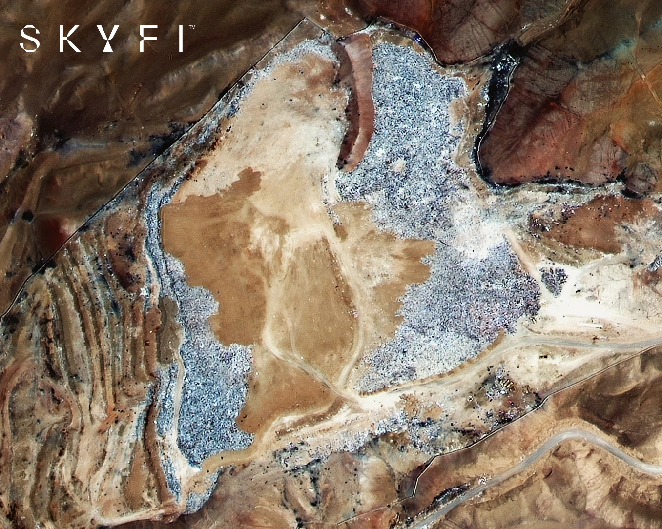 SkyFi's Satellite Image Confirms Massive Clothes Pile in Chile's Atacama Desert