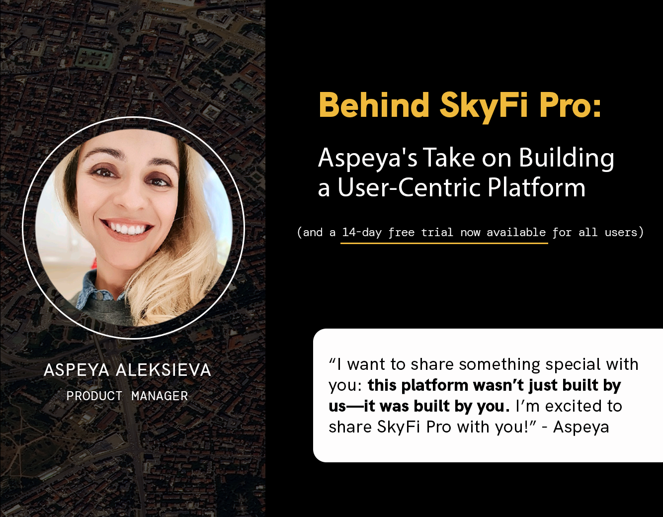 SkyFi Pro Free Trials Now Available | SkyFi