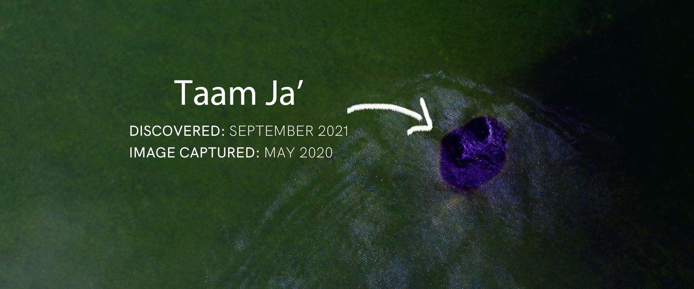 Hidden in Plain Sight : How SkyFi Had Images of Taam Ja' Before It Was ...