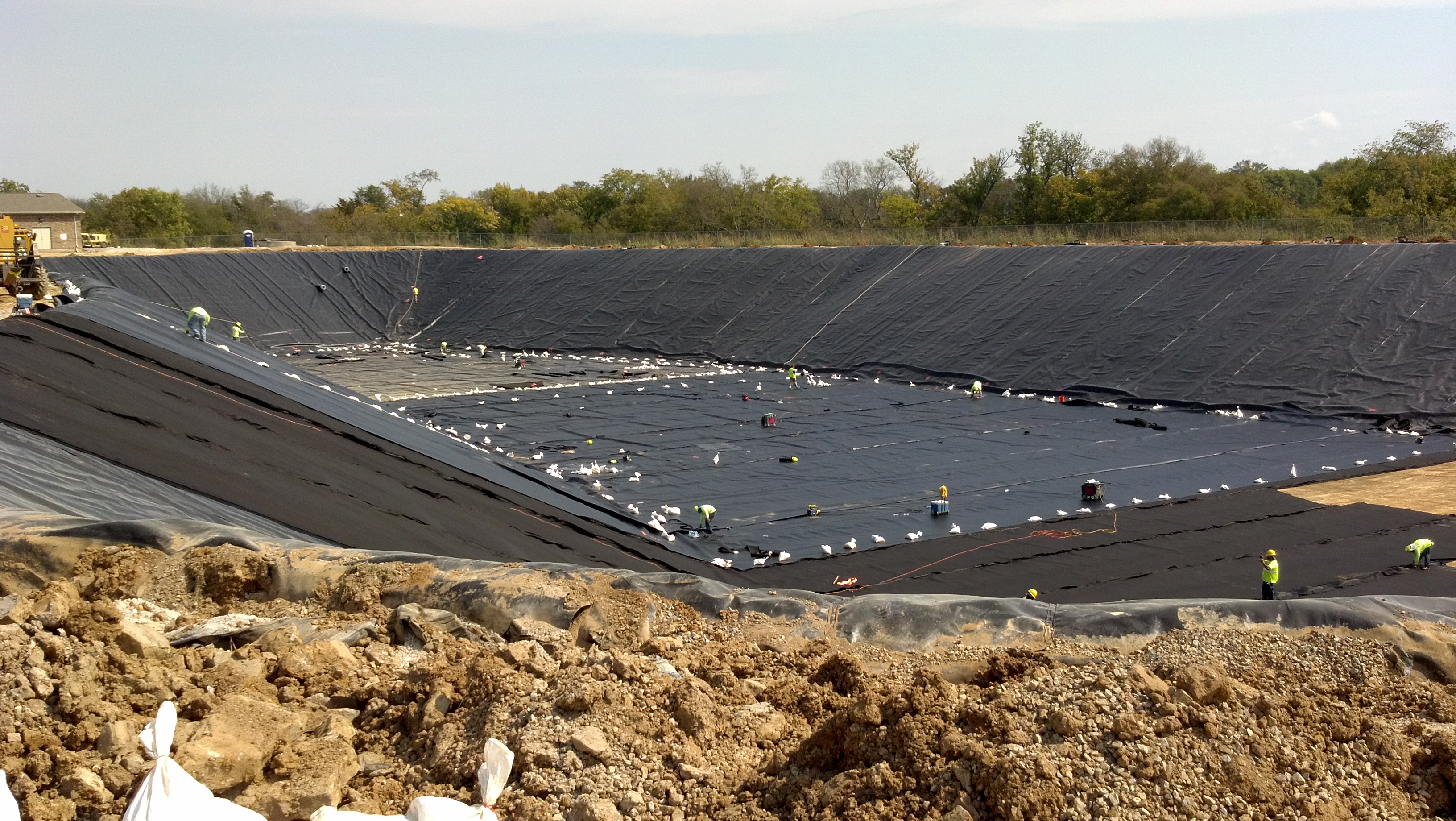Solmax | CASE STUDY | Relining Aeration Basin 2 at Thompson's Station