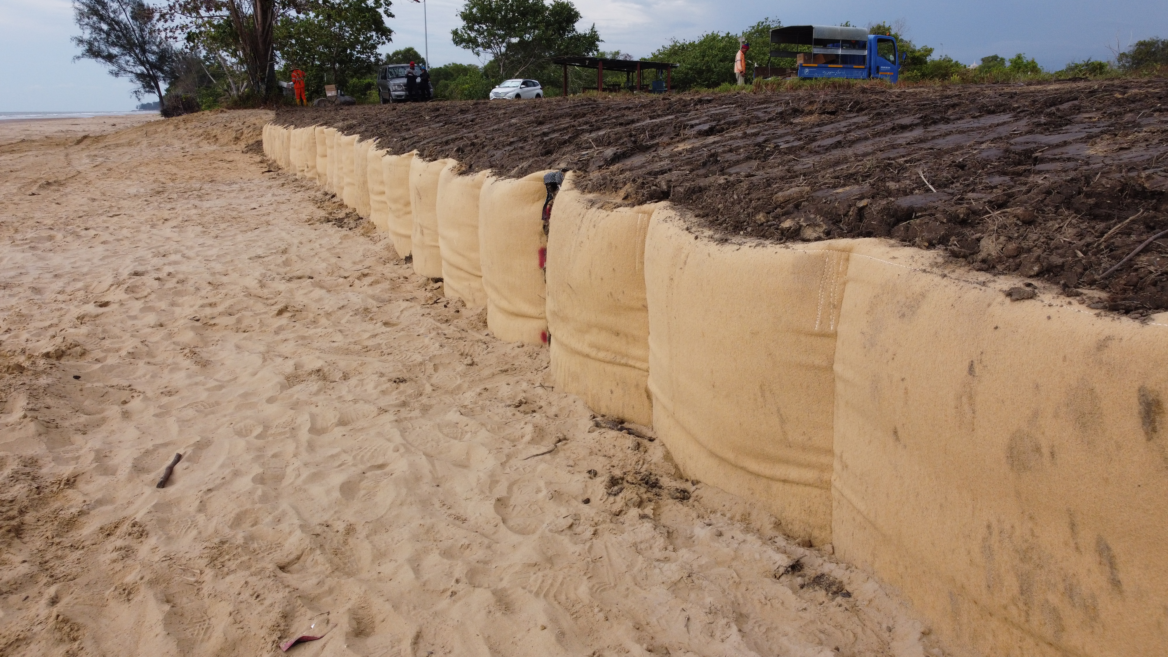 CASE STUDY | Brunei coastal protection with GEOTUBE Geobags | Solmax
