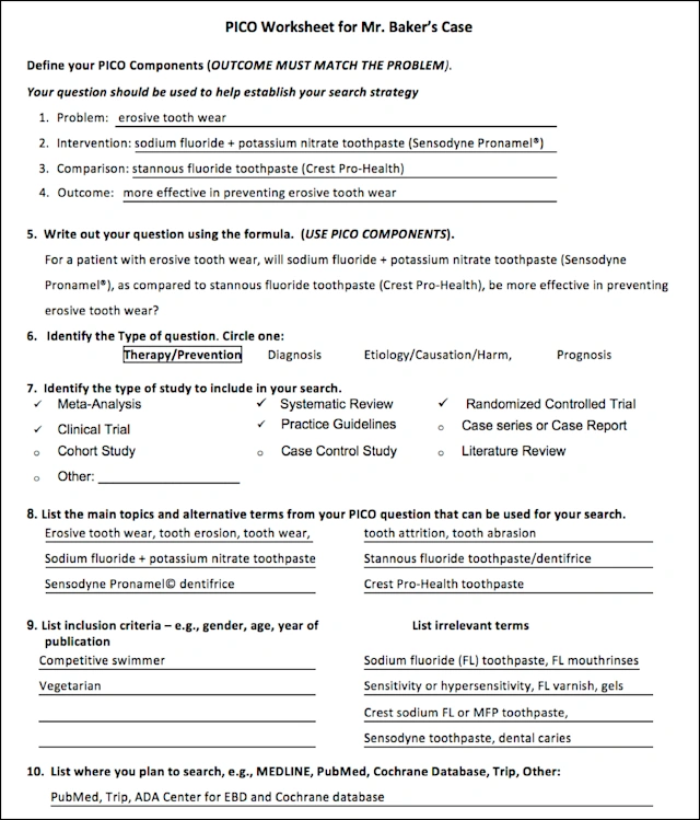 Structuring the PICO Question | Evidence-based Decision Making ...