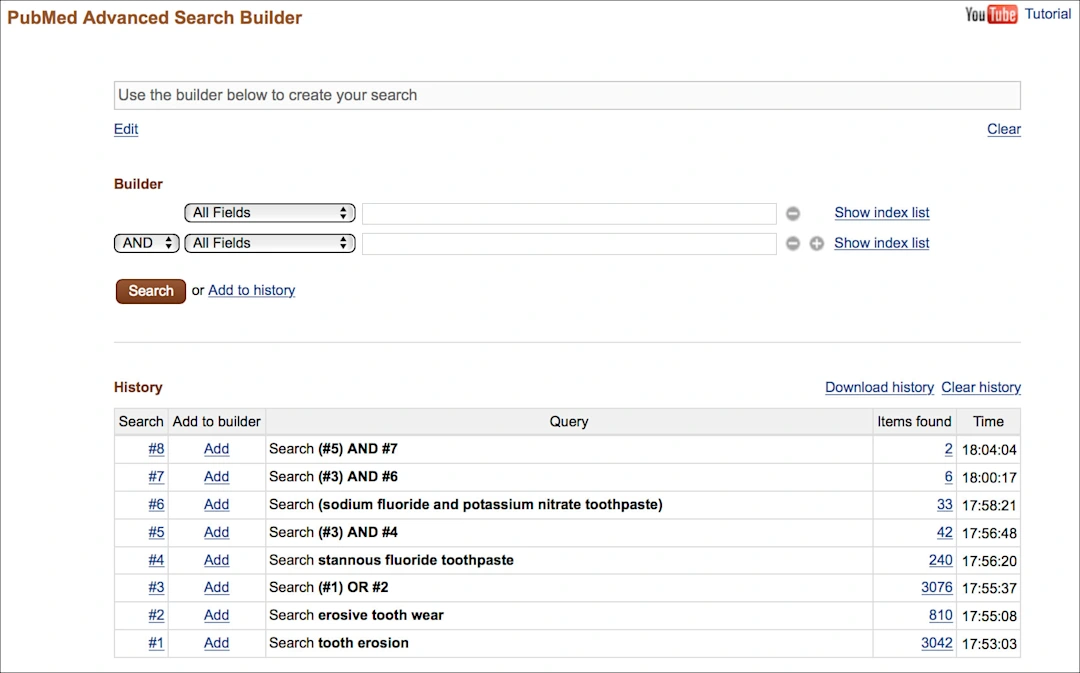 Advanced Search Builder and Search History Feature | Strategies for ...