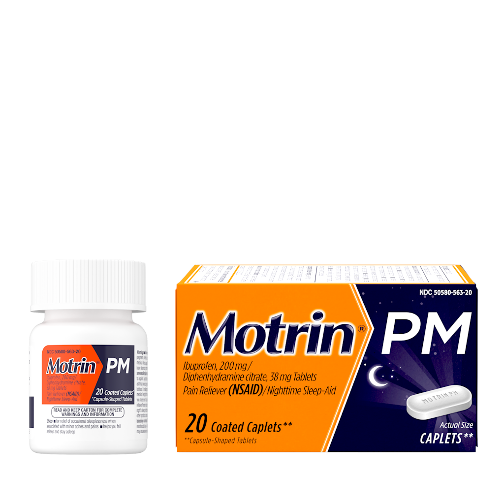 MOTRIN® PM Pain Relief Caplets | MOTRIN®