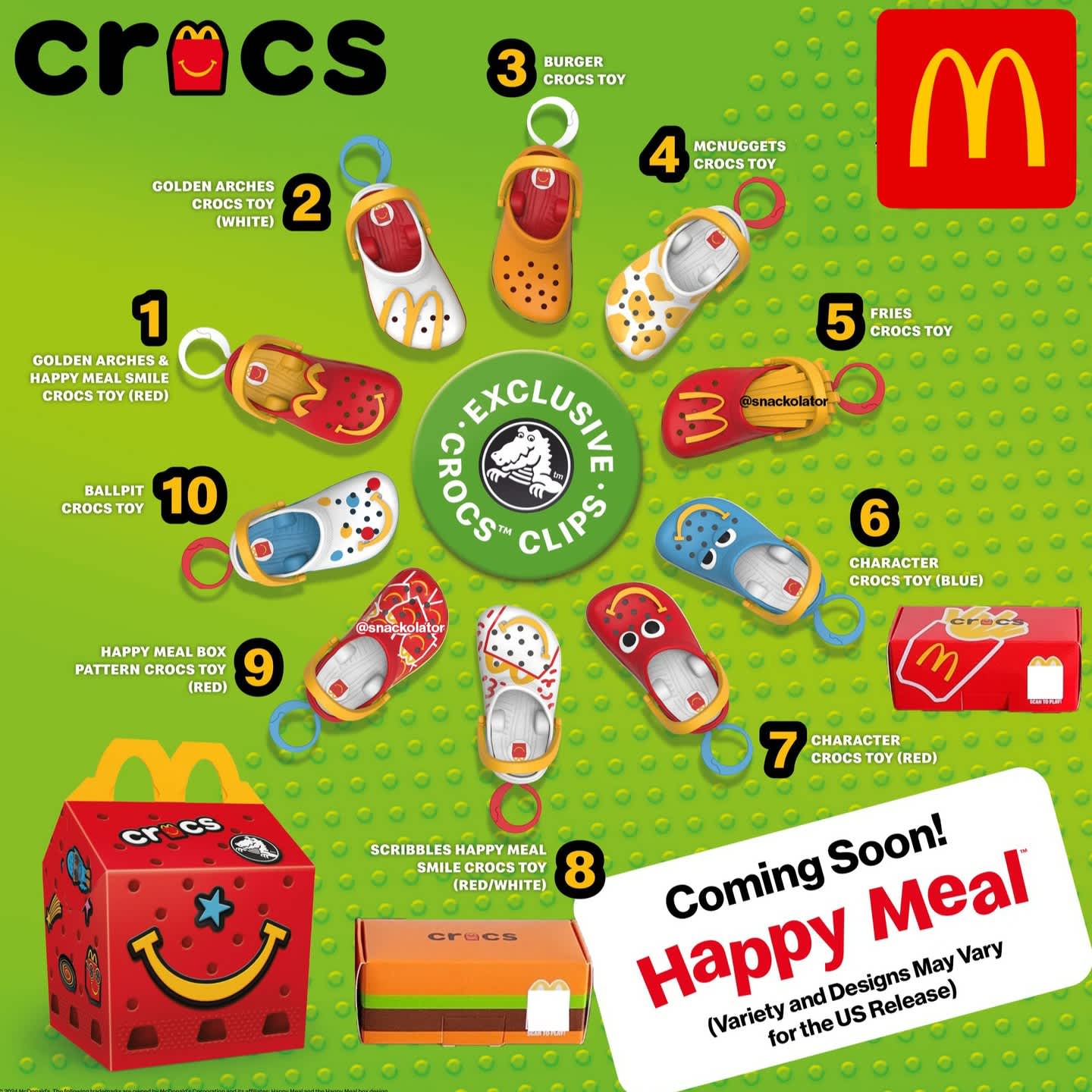 McDonald's Crocs Happy Meals with mini keychains coming to US | IMG
