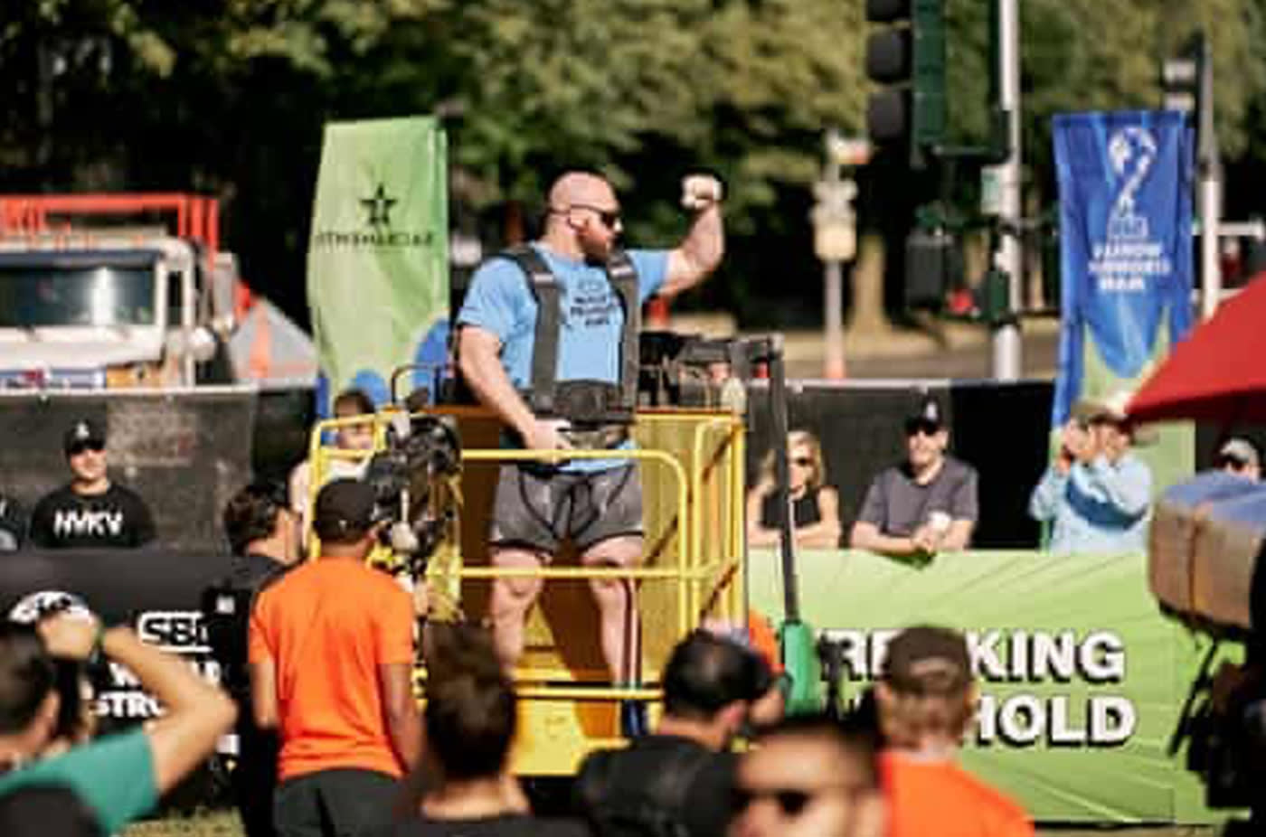 300lb of muscle in a XXXXL T-shirt: how the World’s Strongest Man ...