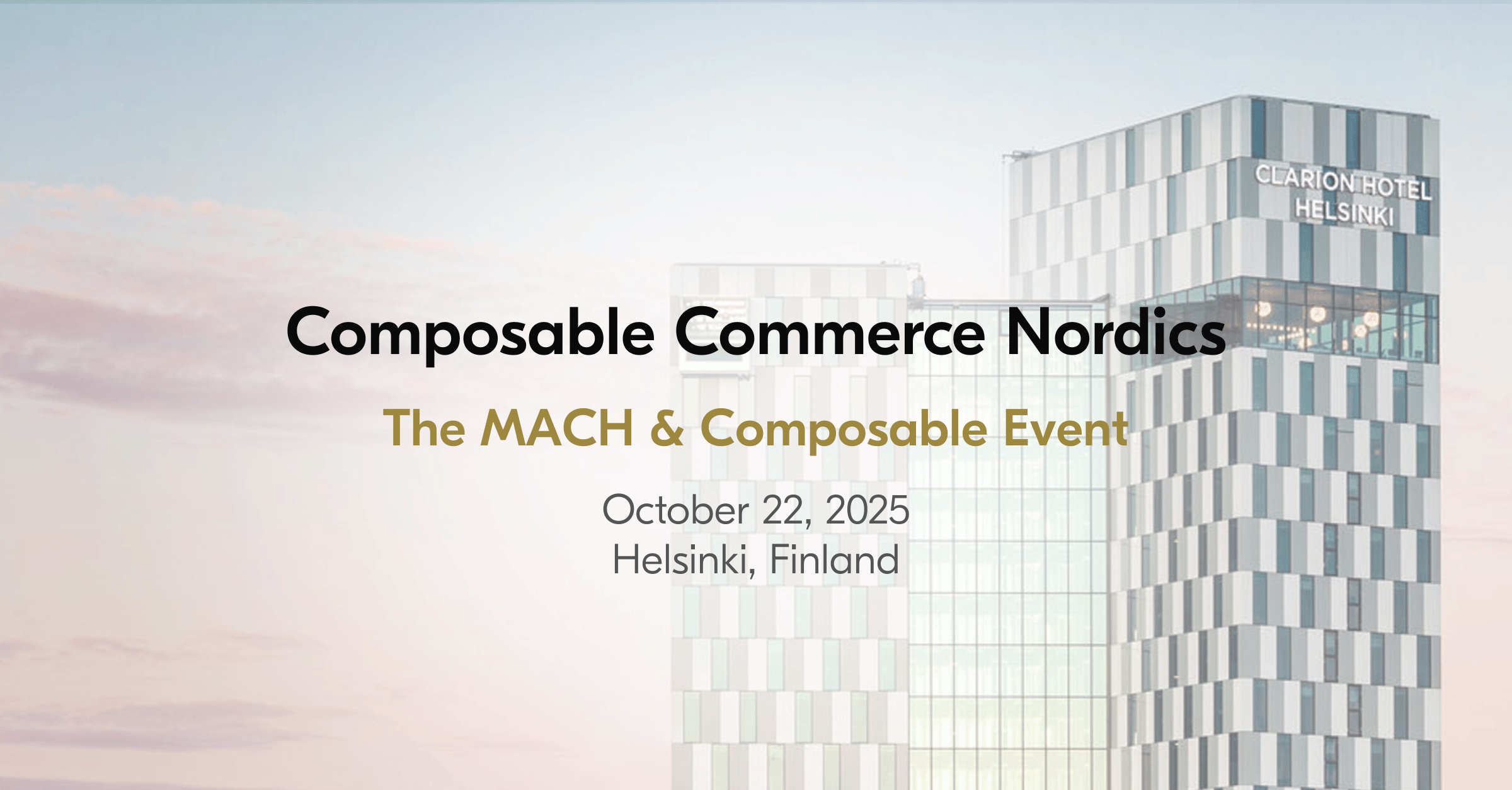 Composable Commerce Nordics 2025 – The MACH & Composable Event