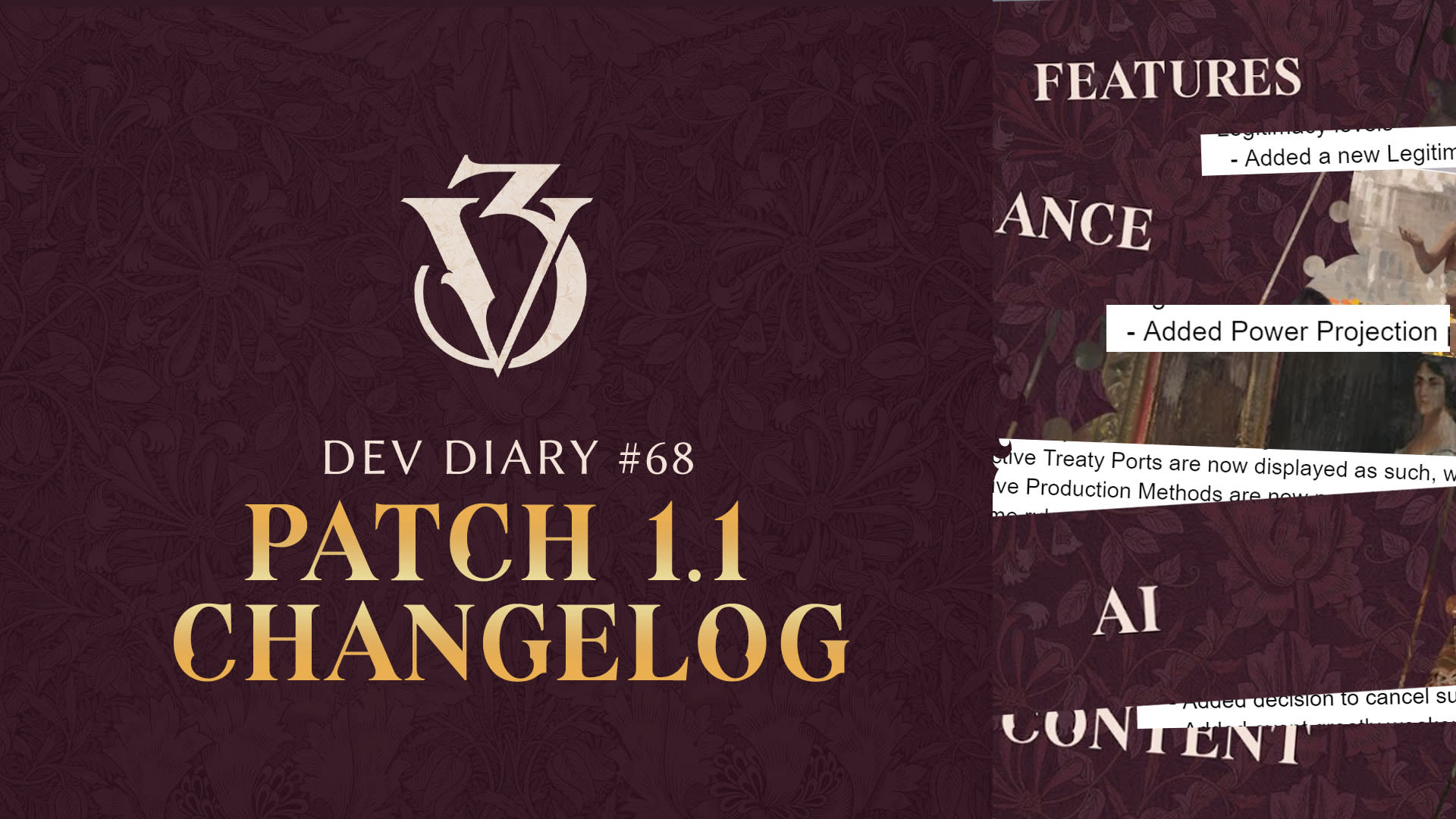 Dev Diary #68 - Patch 1.1 Changelog (part 4) - Paradox Interactive