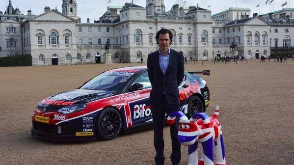 Hynes launches car on Horseguards Parade | British Touring Car Championship