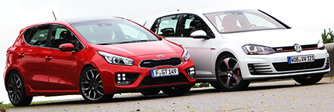 Vergleichstest: Kia Ceed GT vs. VW Golf GTI - AutoScout24 Österreich