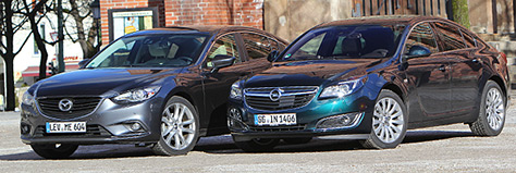 Vergleichstest: Mazda 6 vs. Opel Insignia - AutoScout24 Deutschland