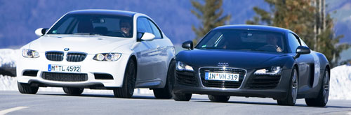 Vergleichstest: Audi R8 vs. BMW M3 - AutoScout24 Österreich